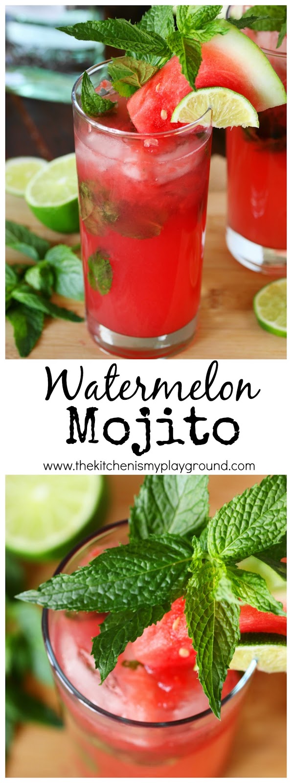 my kitchen world tour: Easy Watermelon Mojito