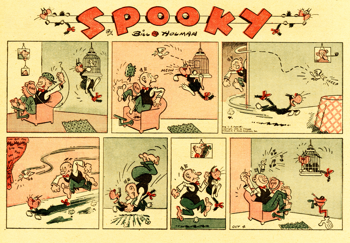 Screwball Comics: No Claws For Alarm - Spooky Comics by Bill Holman