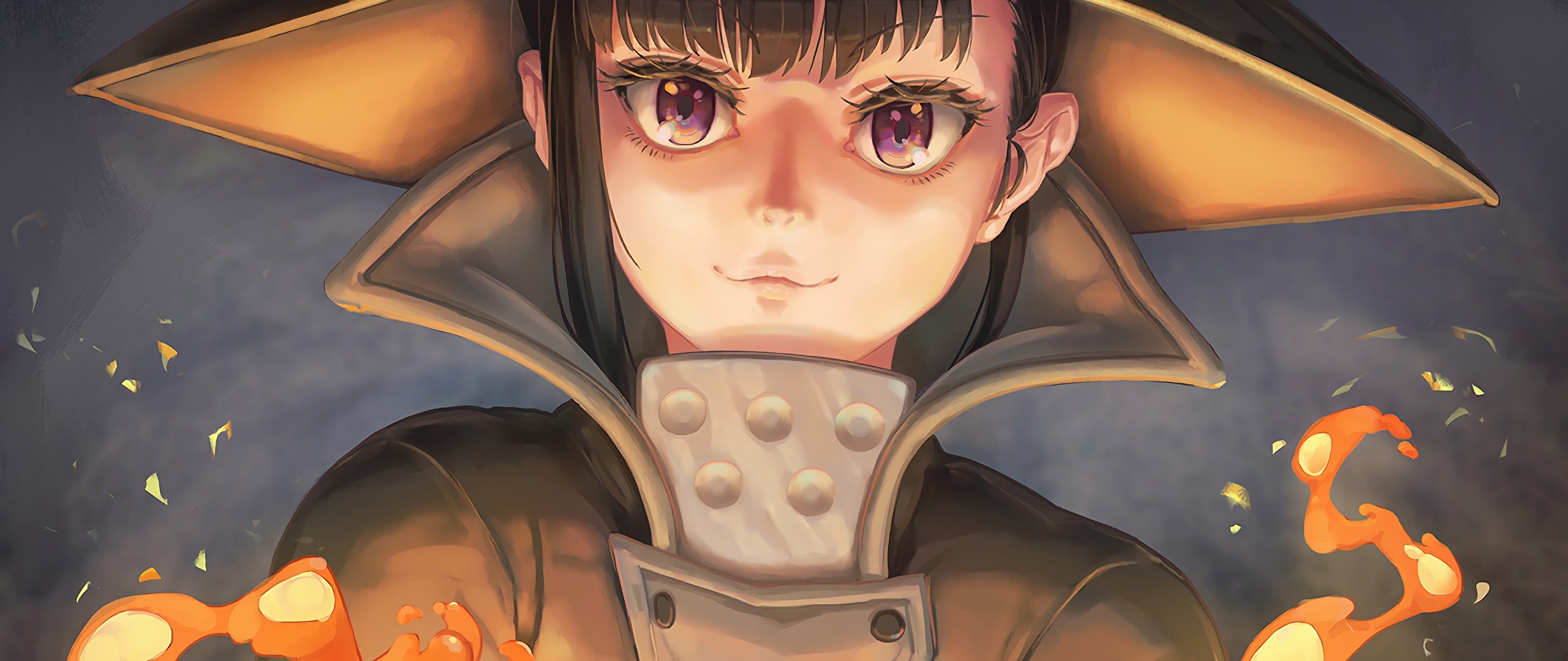 Fire Force, Maki Oze, Flames, 4K, #24 Wallpaper PC Desktop