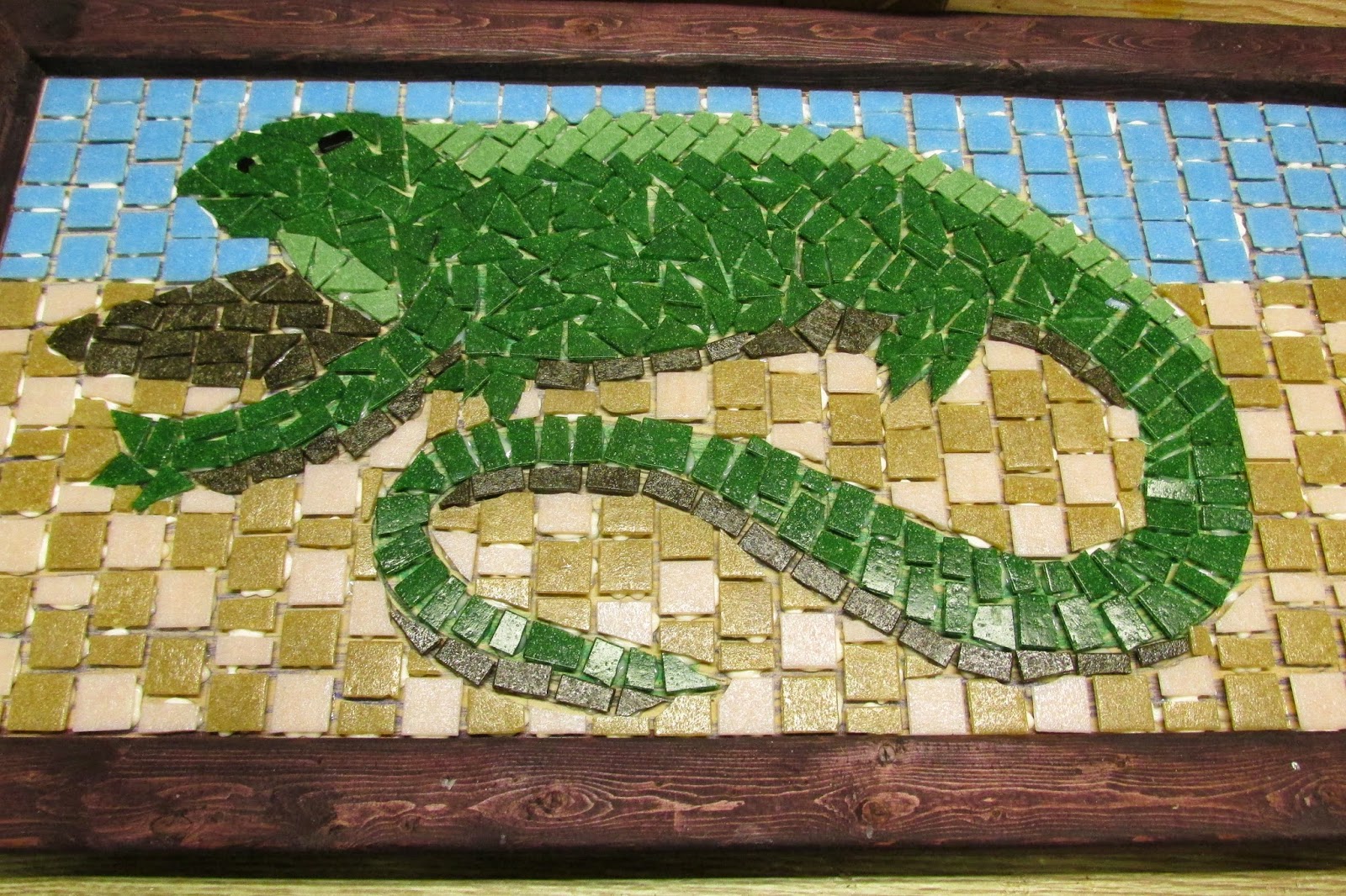 Jack Mast Mosaics: BBQ Iguana