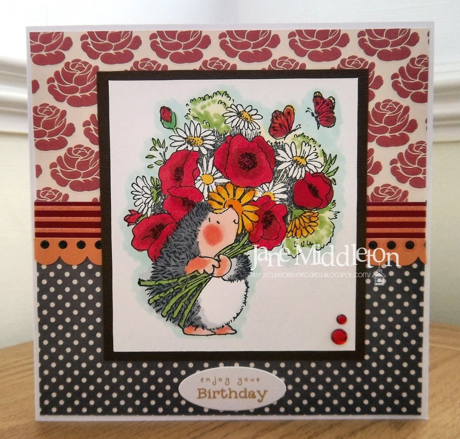 cute critter cards : Penny Black Bountiful in two colour ways