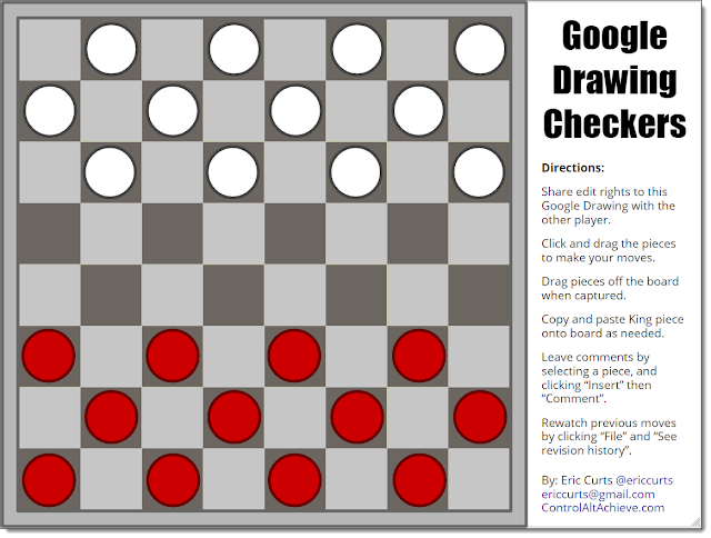 Control Alt Achieve: Google Drawings Chess and Checkers for Students