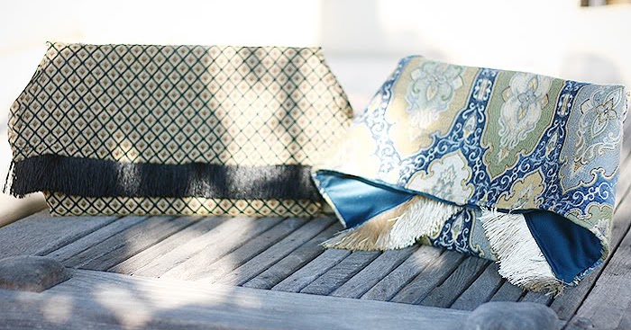 diy margiela inspired rug clutch | these days