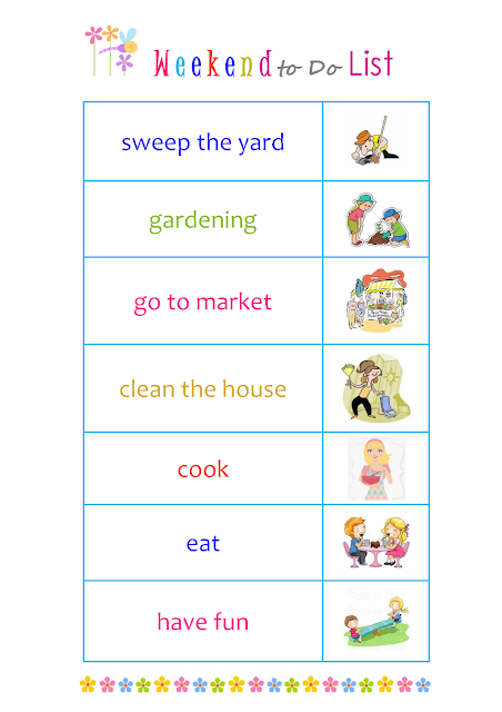 jeng nita: Weekend to Do List