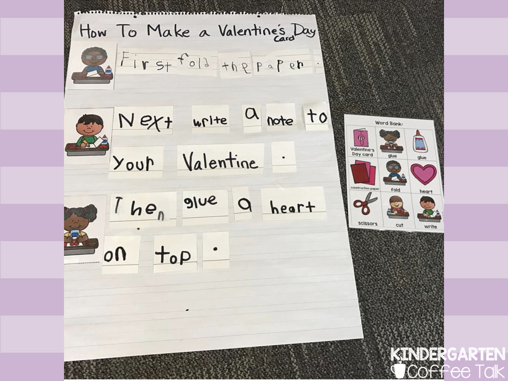 Kindergarten Coffee Talk: Valentine's Day "How To" Writing