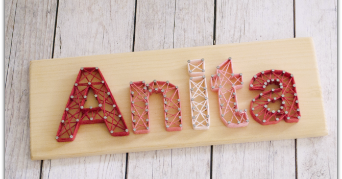 Violini e Violette: Anita string art