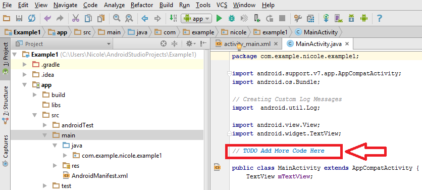 Building Apps With Android Studio: TODO Comments in Android Studio