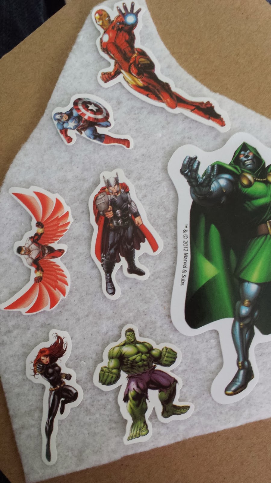 Munchkin and Bean: Marvel Characters Felt Board Pieces
