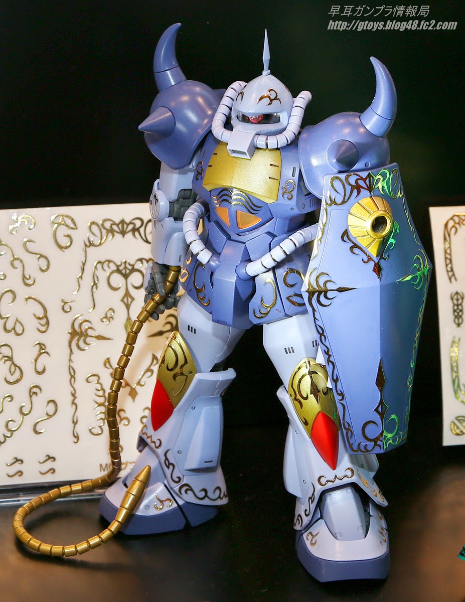 P-Bandai: MG 1/100 MS-07B Gouf M'Quve Custom on Display at 53rd ...