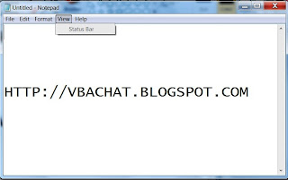 Tech: How to enable notepad status bar in Windows 7