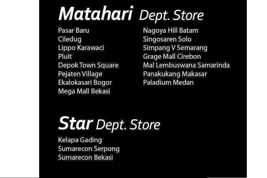 Matahari dan Star Dept. Store ~ Showroom | www.jackerton.com