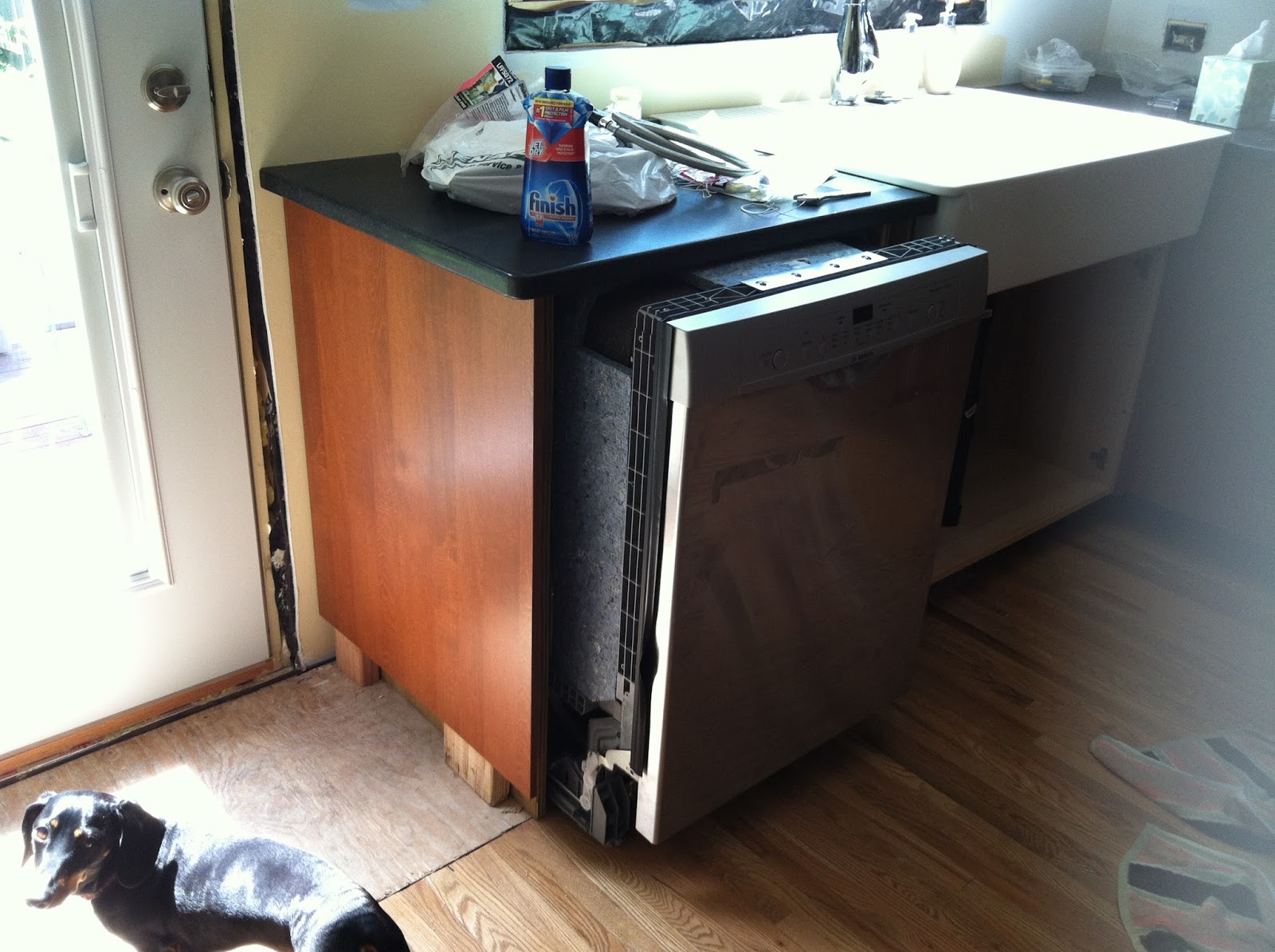 Kitchen project documentation: Dishwasher and unpacking