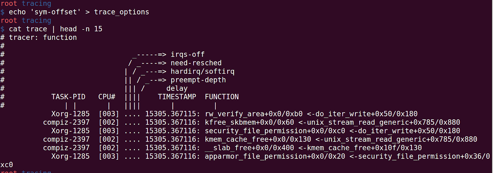 Debugging Linux Kernel using ftrace Part15 - trace_options