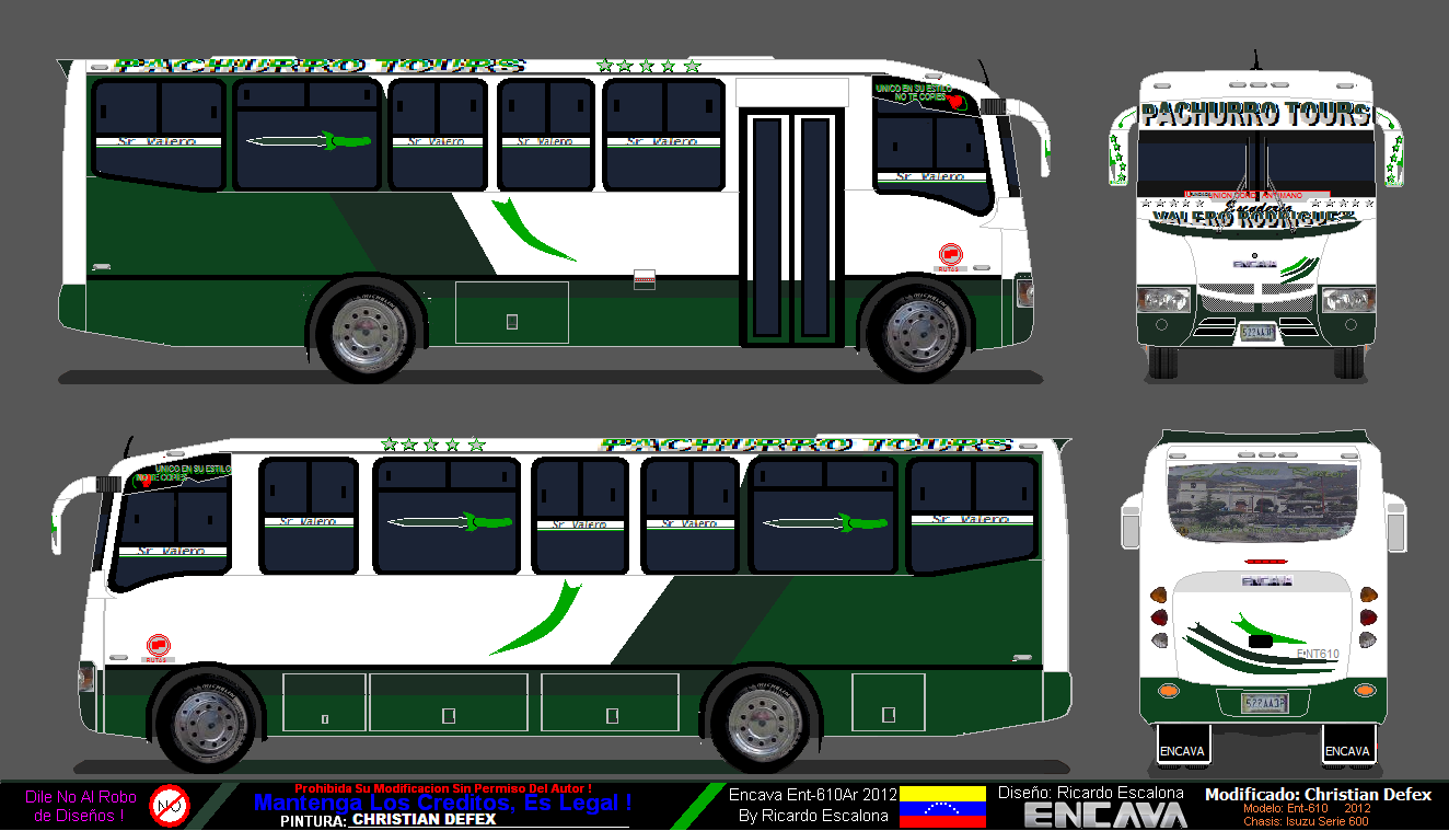 Diseños Autobuses Venezuela: Encavas Pintadas