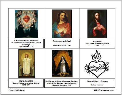 That Resource Site: Notebooking Sheets to Focus on the Sacred Heart of ...
