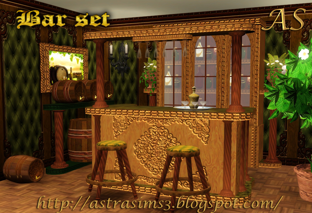 AstraSims3-everything for your Sims3: Bar set