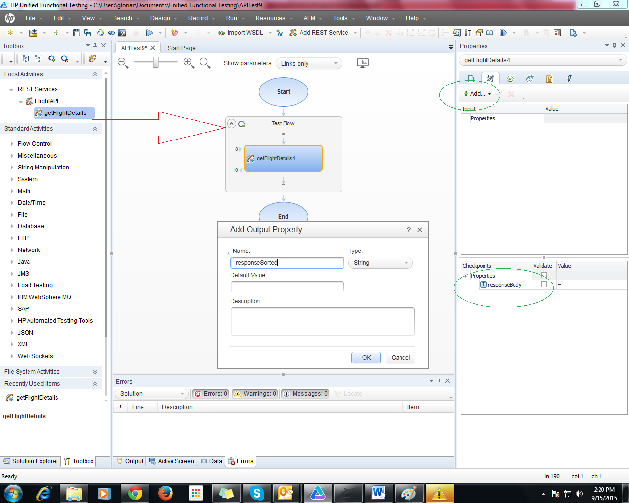 REST API Automation using HP Service Test