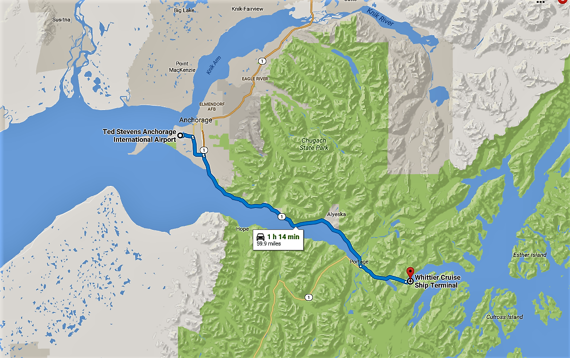 Souvenir Chronicles: ALASKA! FROM ANCHORAGE TO WHITTIER AND A CRUISE ...