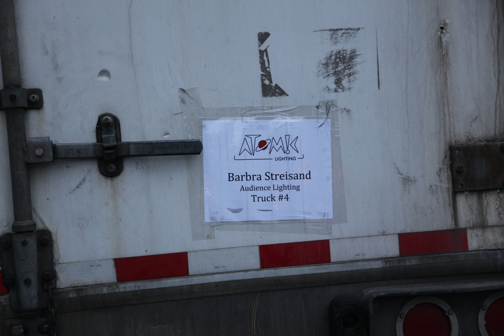 So much for using the loading dock; truck delivering equipment for ...