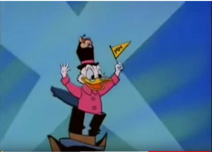 Pierwsze występy Sknerusa McKwacza w animacjach