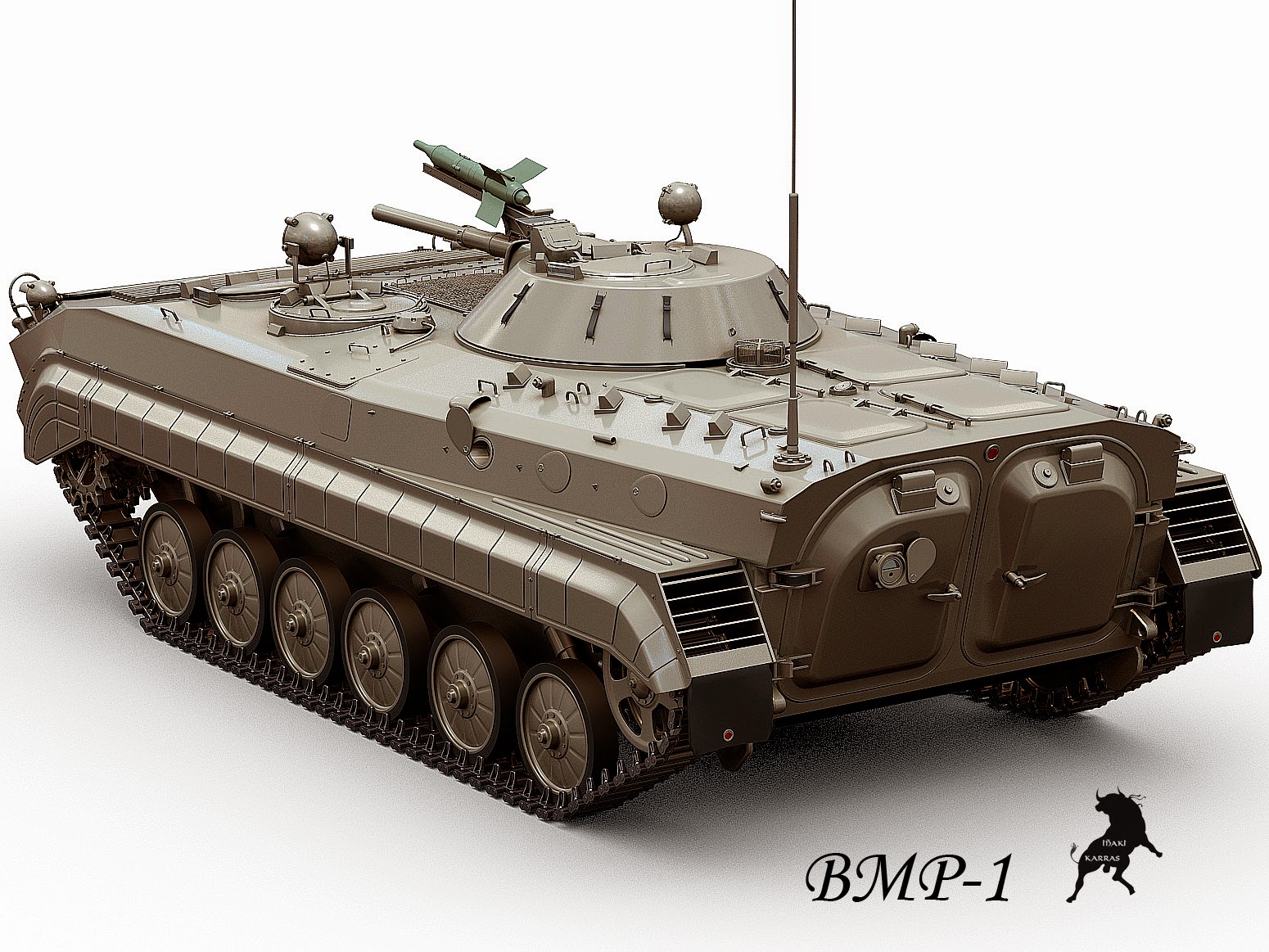 Modelos 3D: BMP-1 IFV ruso