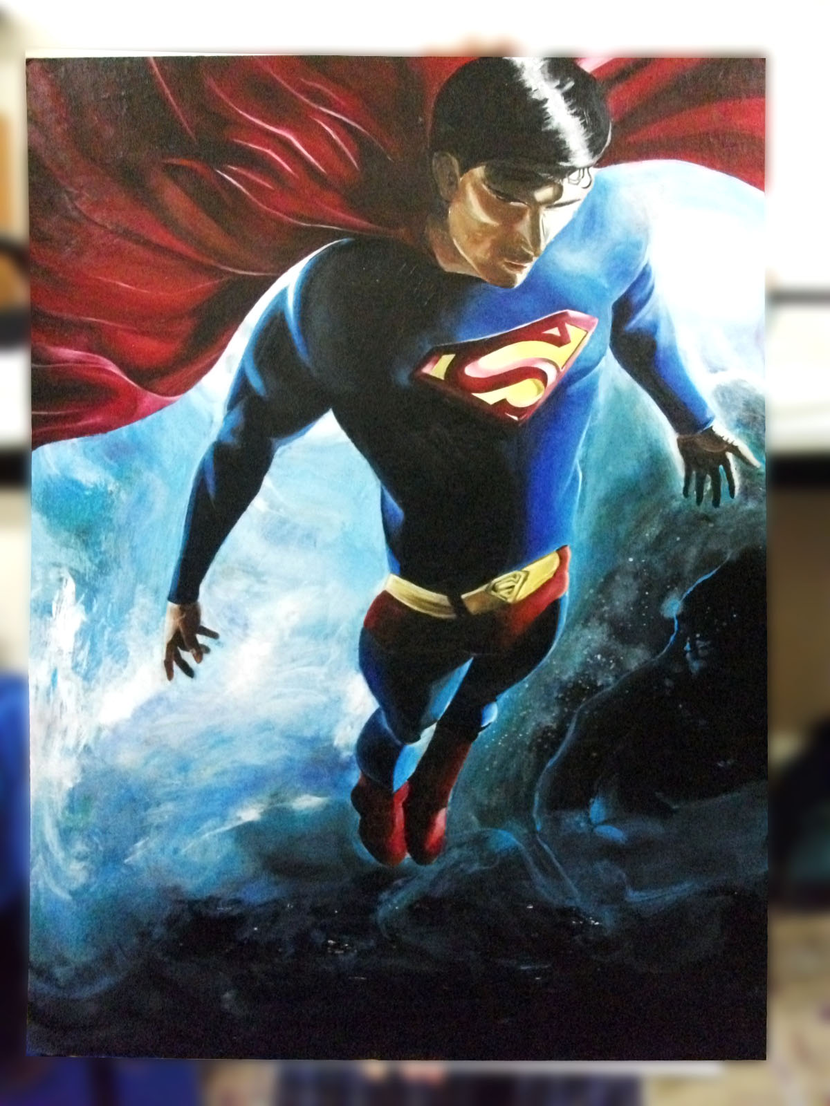 Kisah Kasih Halus: Painting Superman (Illustration)