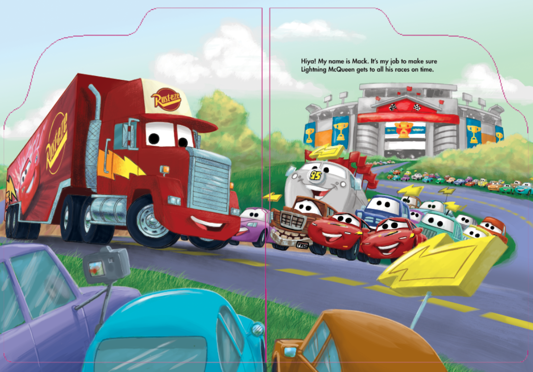 Cars Mack Trailer Side