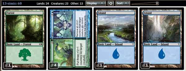Magic the Gathering Adventures: [Standard] Pre-Theros Simic Deck