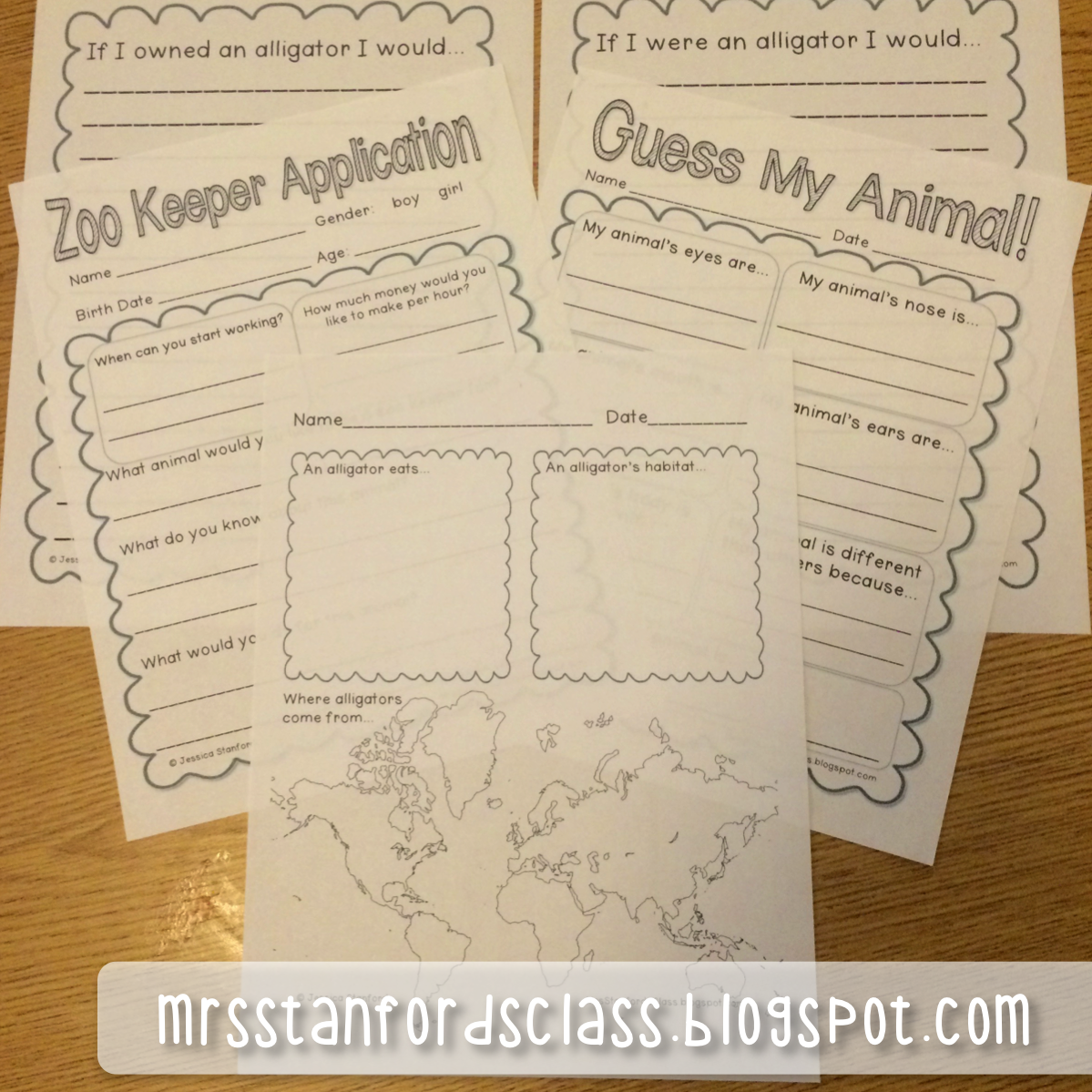 A-Z Animal Craftivities and Writing Prompts | Mrs. Stanford's Class