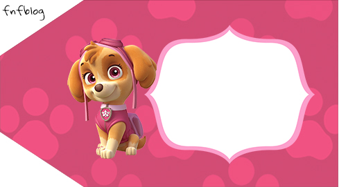 Skye of Paw Patrol: Free Party Printables. - Oh My Fiesta! in english