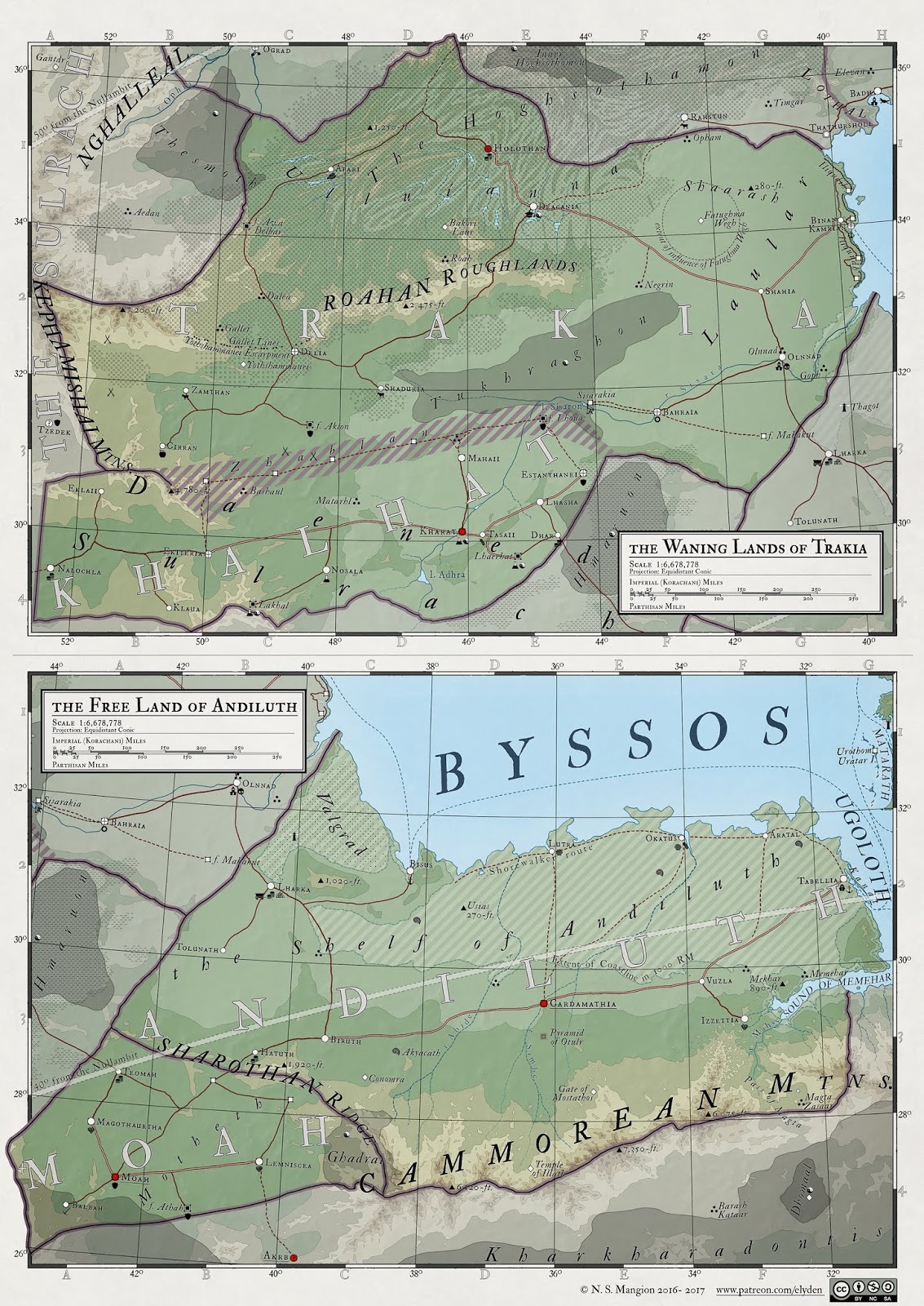 ELYDEN - worldbuilding, cartography and conlanging in the world of Elyden