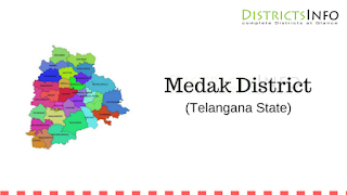 Medak District With New Mandals - Telangana State