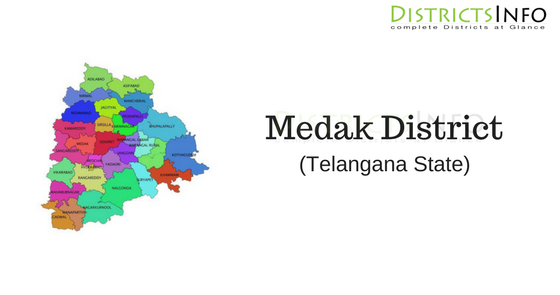 Medak District With New Mandals - Telangana State