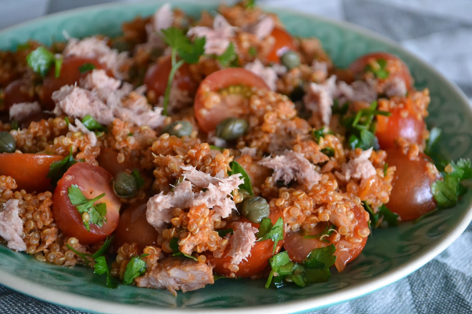 Mijn kookavonturen: Quinoa met tonijn en kerstomaatjes