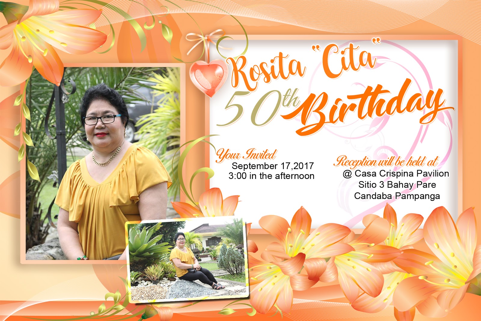 50th Birthday Tarpaulin Layout 50th Birthday Tarpaulin Layout