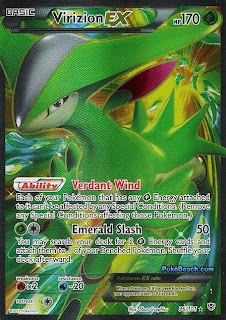 Virizion EX Full Art -- Plasma Blast Pokemon Card Review ...