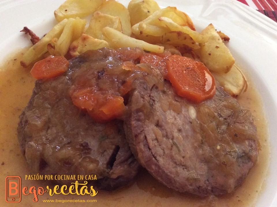 Carne rellena en salsa teriyaki | BEGORECETAS