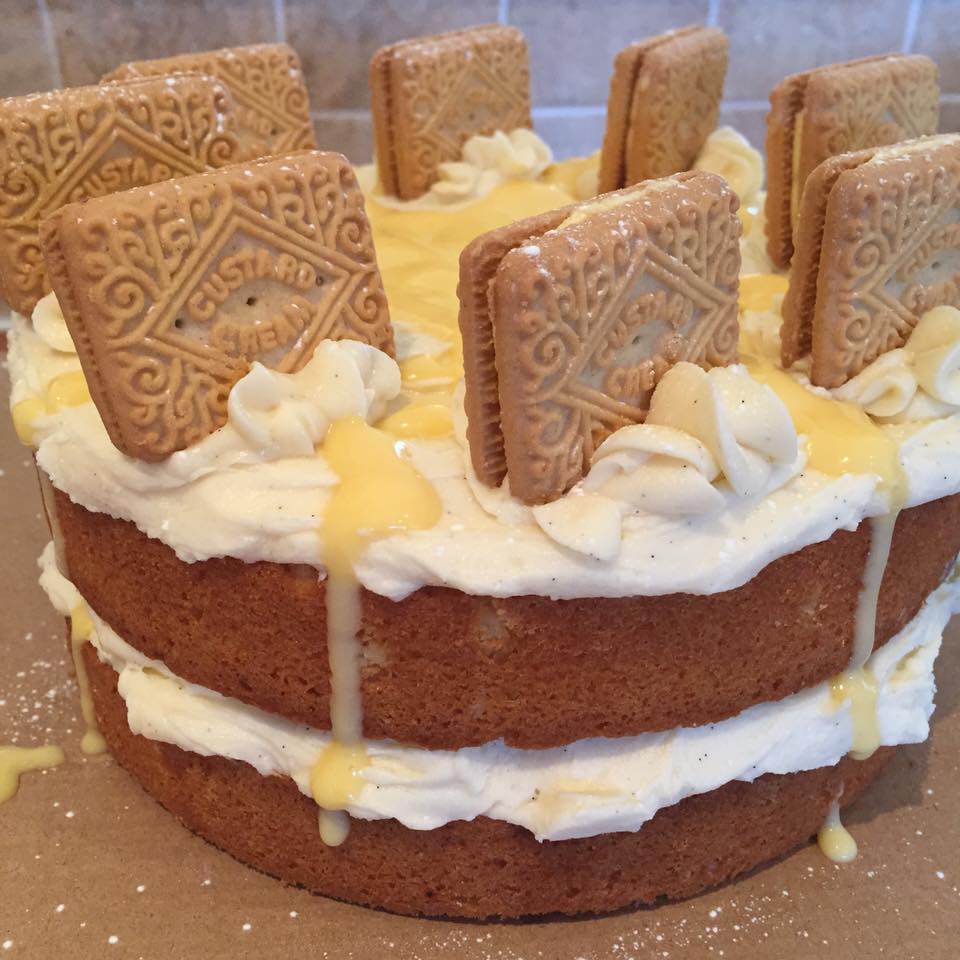 Sugar Rushed: Custard Cream Cake. #recipe