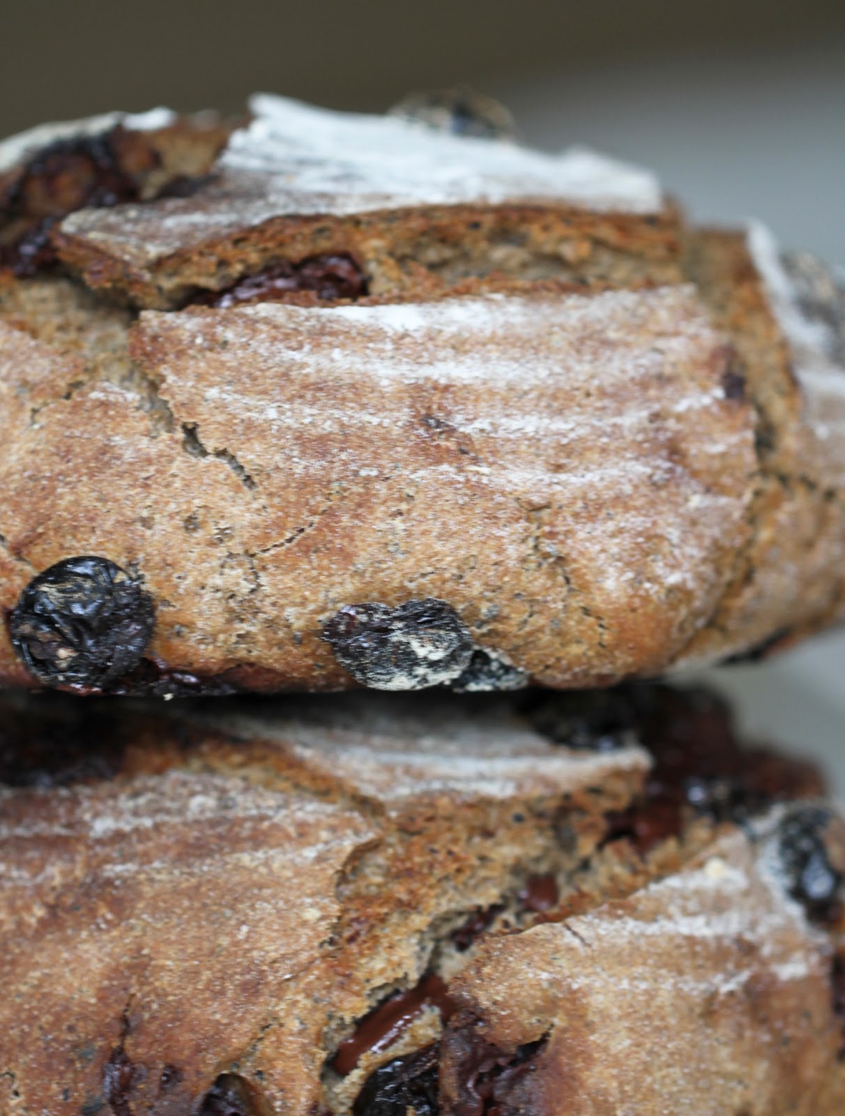 Black Sourdough Rye Bread with Chocolate and Cherry - Ever Open Sauce