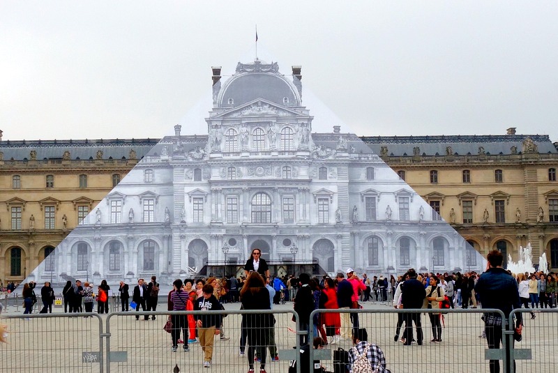 Street Art : JR fait disparaître la pyramide du Louvre - Paris 1 ...