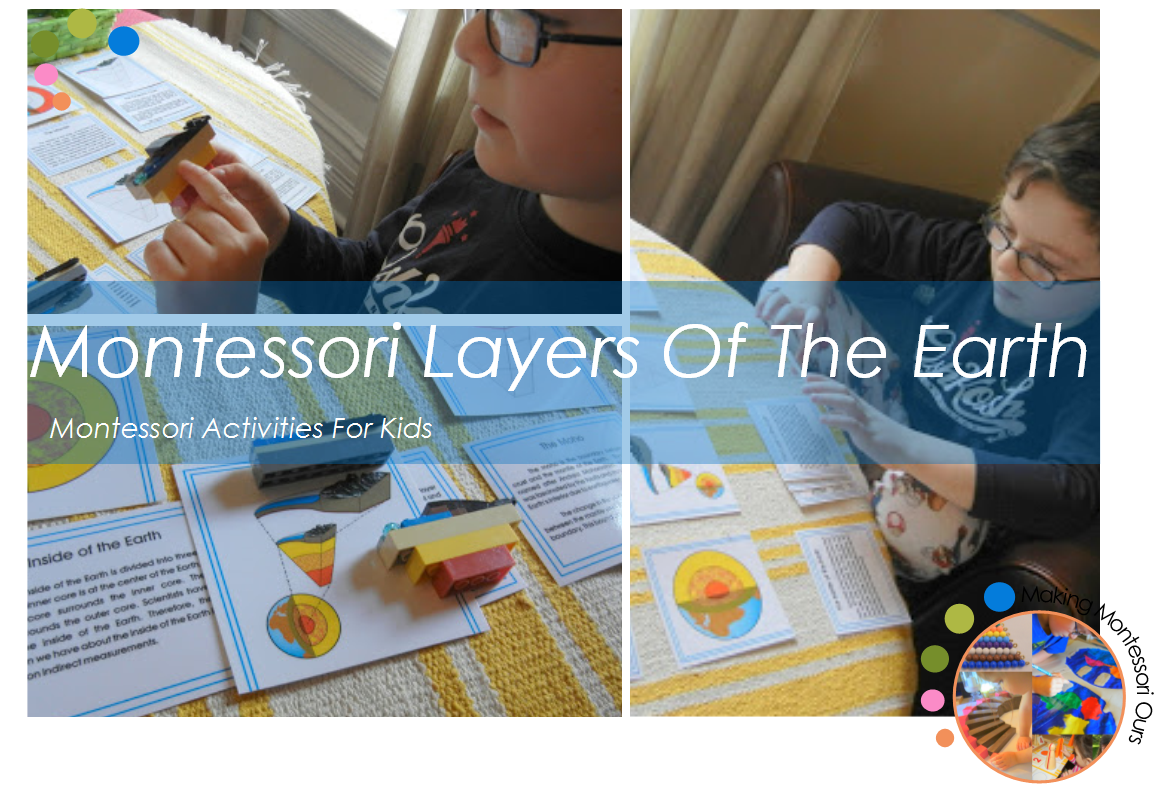 Montessori Layers of the Earth, Activities For Kids - "Making ...