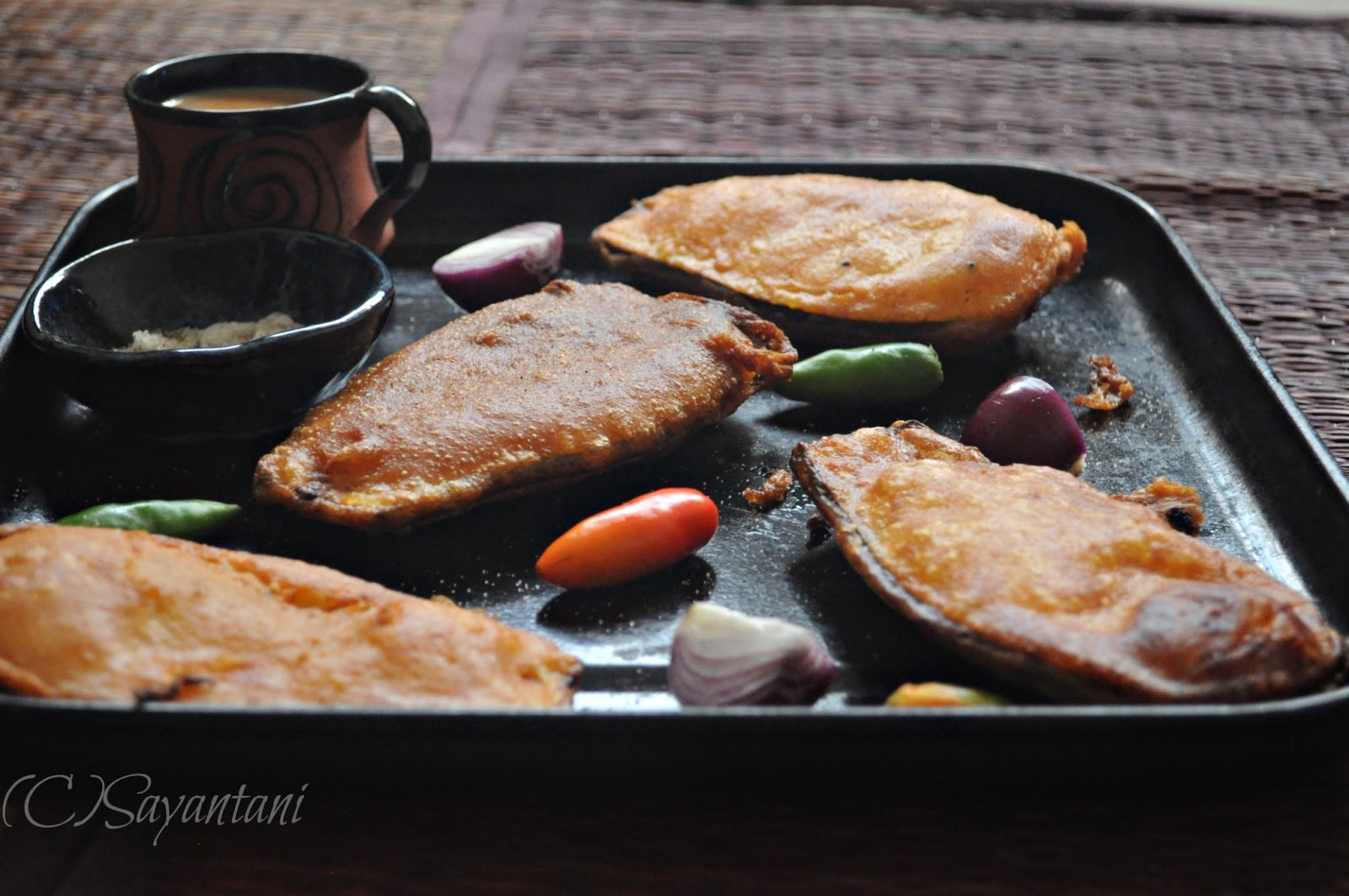 Beguni (Bengali Eggplant Fritter) and a tribute to my Dadubhai - A ...