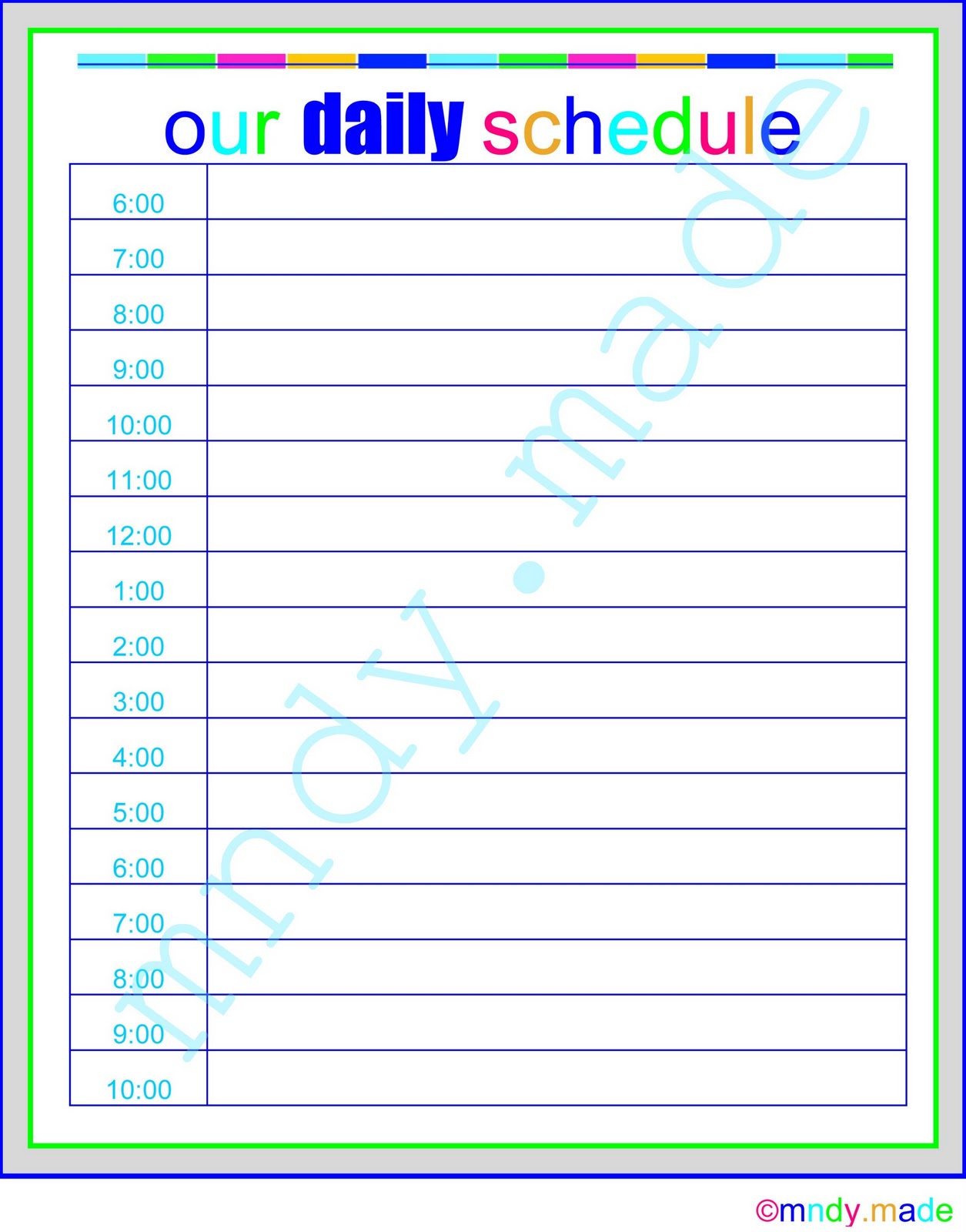 mndy.made: Organizing + Free Printable