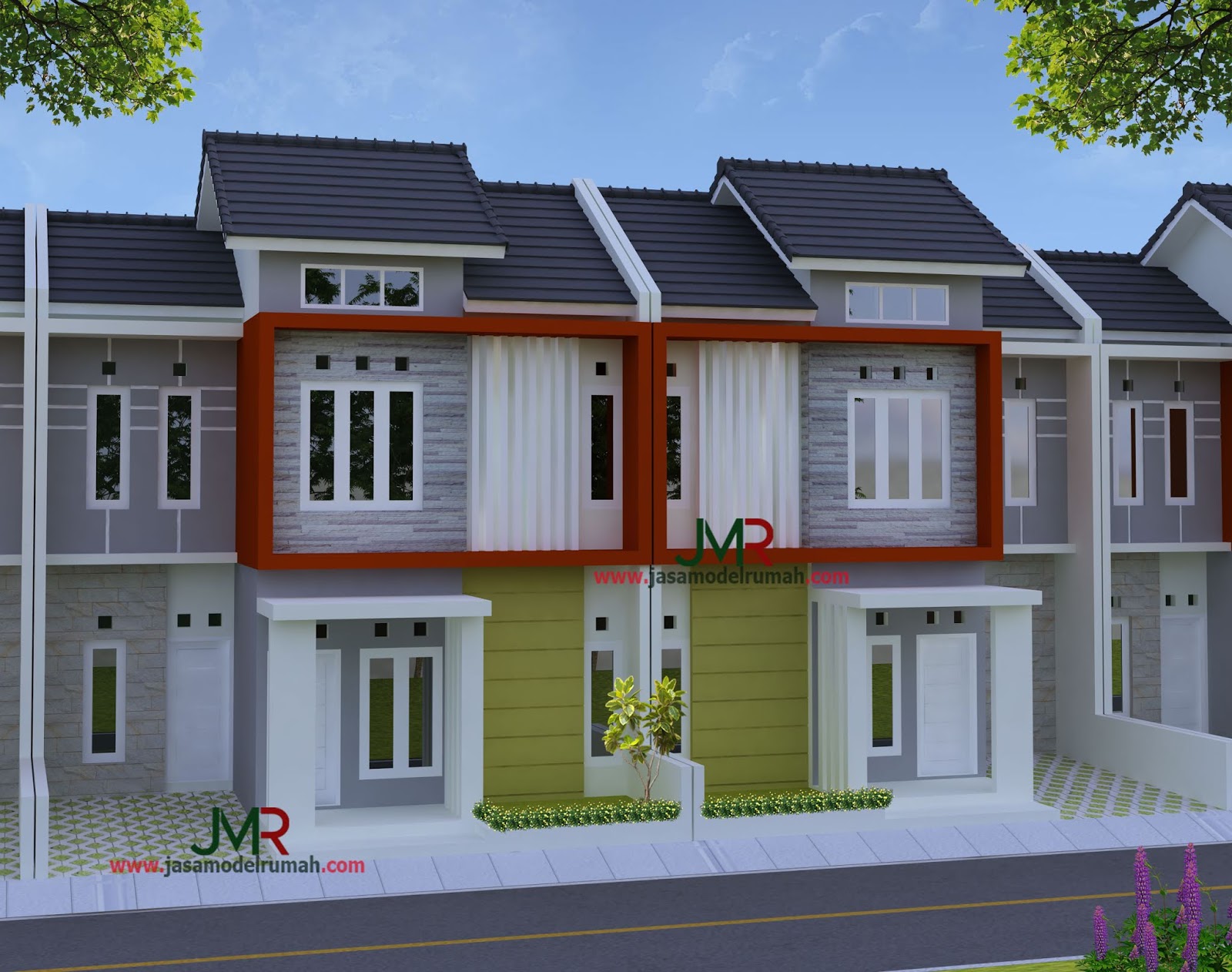 Rumah type 90 minimalis lantai 2 - www.jasamodelrumah.com