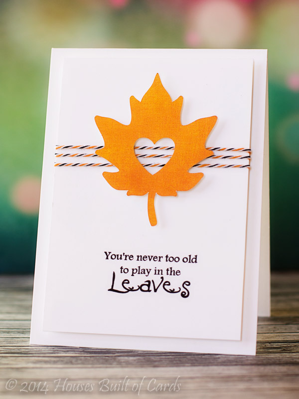 Houses Built of Cards: My Craft Spot Challenge - Cute Fall