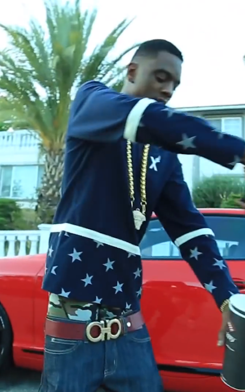 Celeb Saggers: Soulja Boy's Lowest Sag EVER!