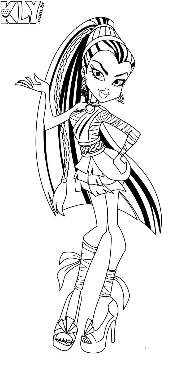 Monster High – Desenhos para Colorir - Mundinho da Alfabetização