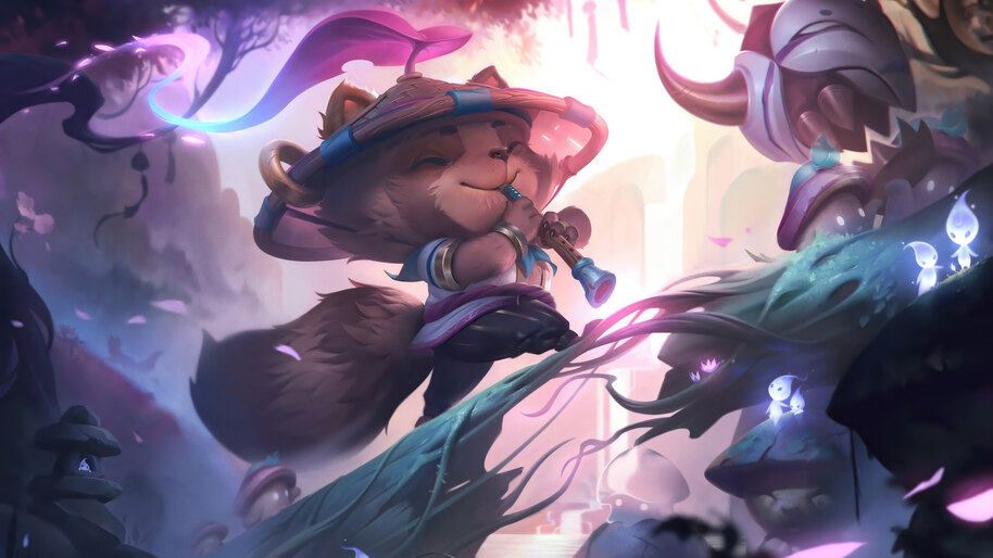 Spirit Blossom, Teemo, LoL, Splash Art, 8K, #3.2282 Wallpaper PC Desktop