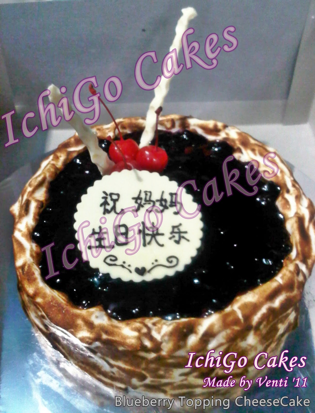 IchiGo Cakes by Venti: Chinese Blueberry CheeseCake