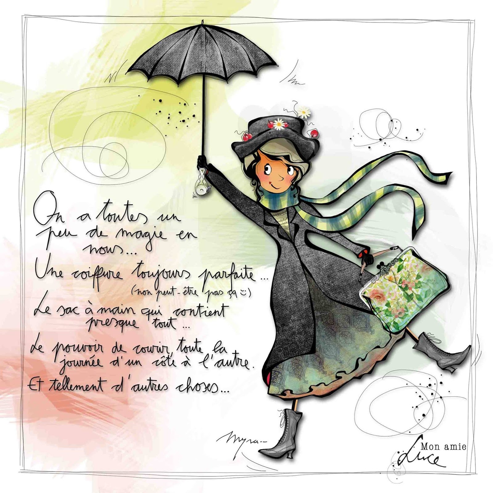 MYRA & les couleurs ...: mon amie "LUCE"